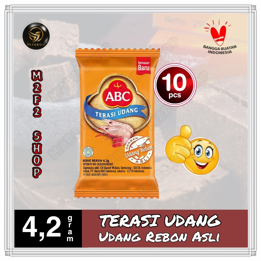Jual ABC Terasi Udang Rebon Sachet - 4,2 gr (Kemasan Renceng) | Shopee ...