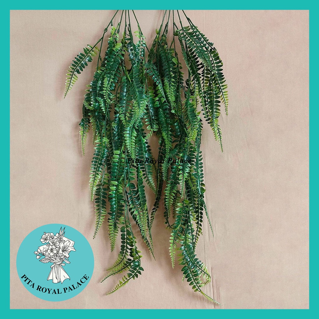 Jual Bunga Daun Large Eagle-fern Garland Hanging Leaf Bunga Plastik ...