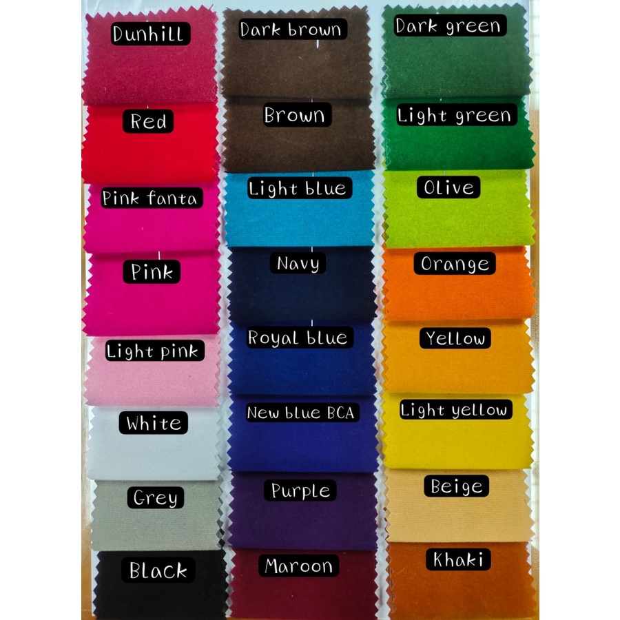 Jual Kain Bahan Kabulon Bludru / Brudu / Beludru ( Per 0,5 meter ...