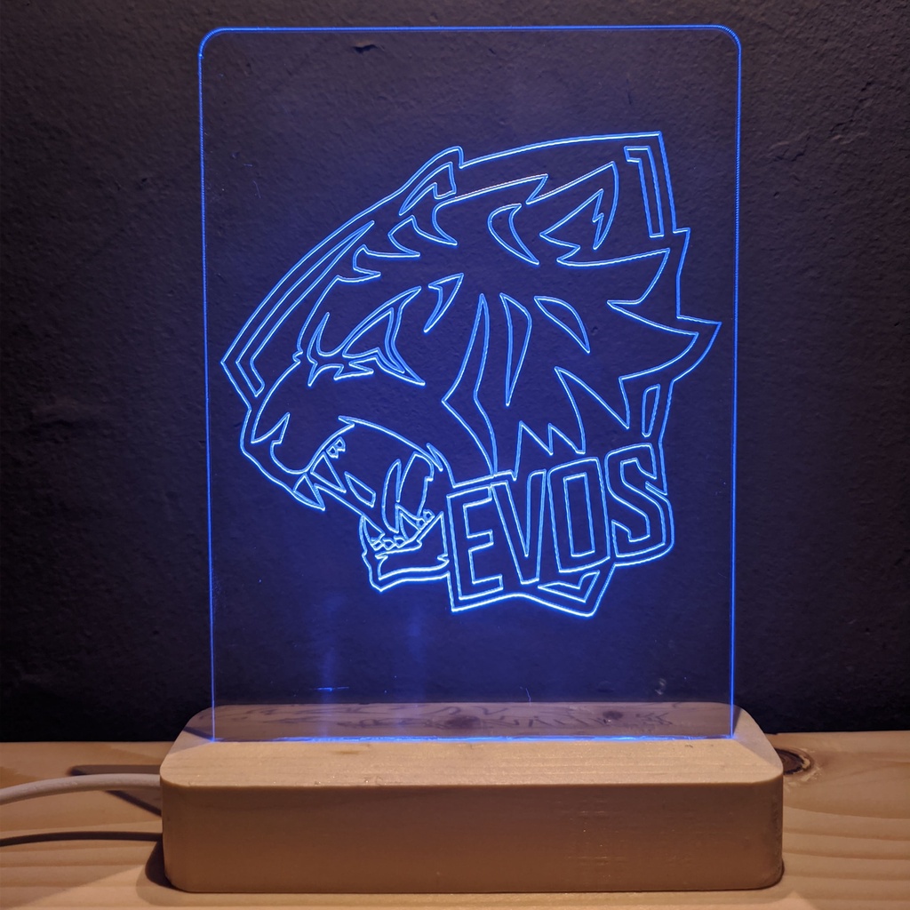 Jual Lampu Hias Lampu Tidur Akrilik LED Esport Standing Lamp Acrylic ...