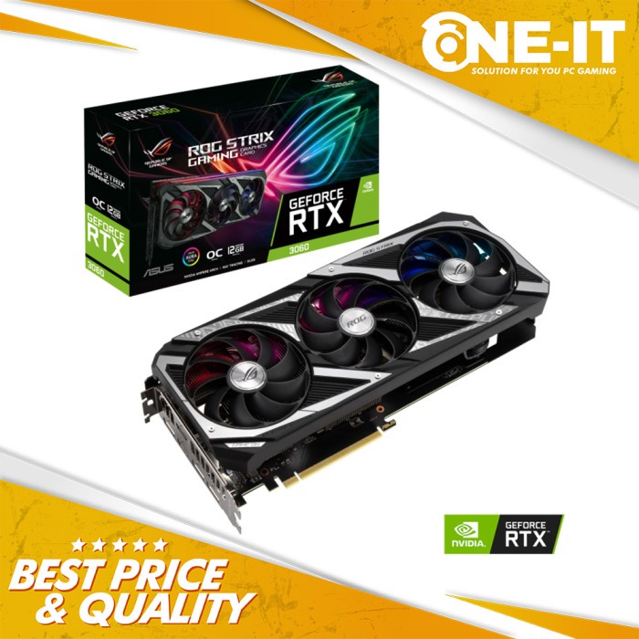 Jual VGA ASUS ROG Strix GeForce RTX 3060 V2 OC 12G 12GB GDDR6 | Shopee Indonesia