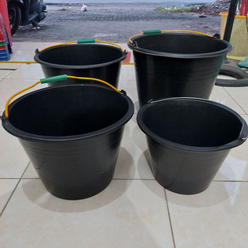 Jual Ember Hitam Antipecah Timbah 18L 22L 26L - Dapur Karya Mdn | Shopee Indonesia
