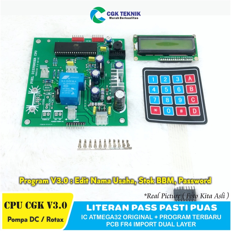 Jual CGK TEKNIK - CPU PERTAMINI POM MINI CGK 3.0 POMPA DC + KEYPAD + LCD | Shopee Indonesia