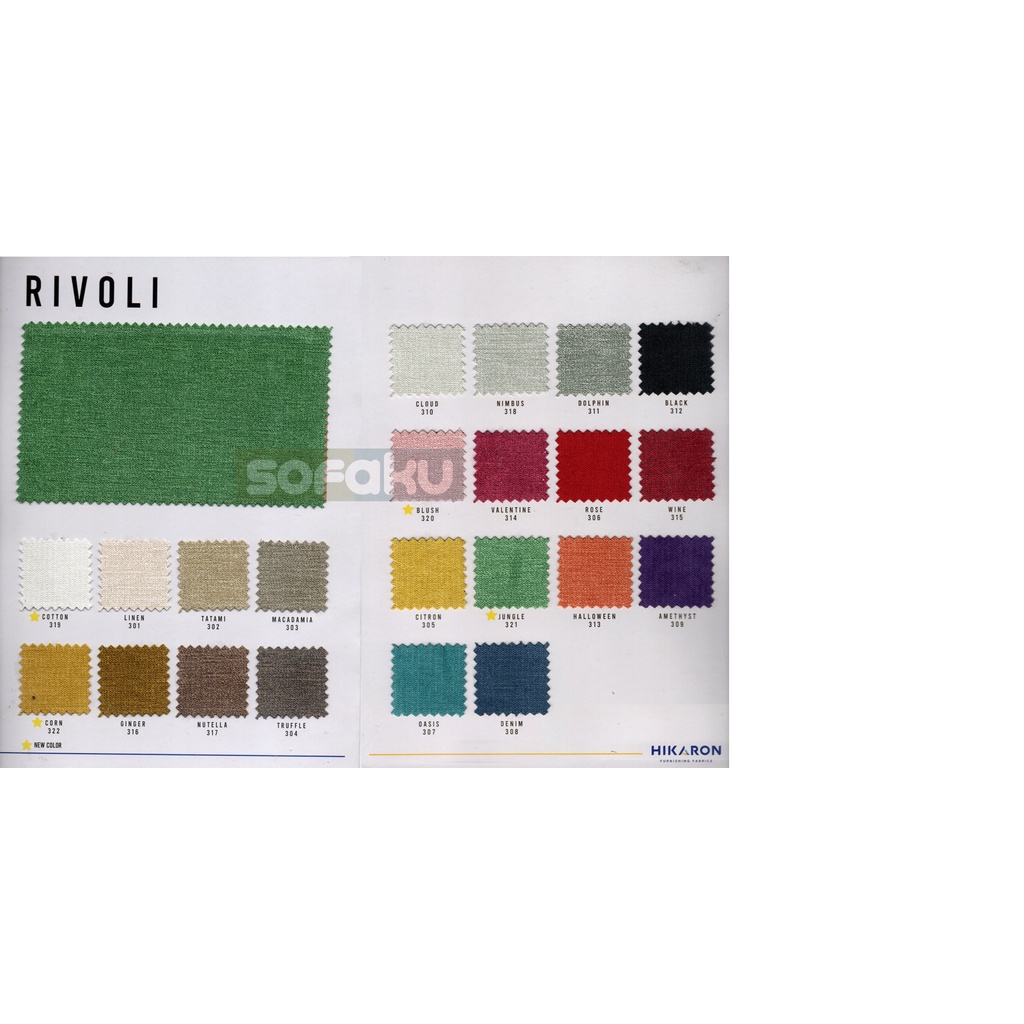 Jual RIVOLI : Hikaron Bahan Kain Rivoli Fabric Jahit Interior Sofa ...