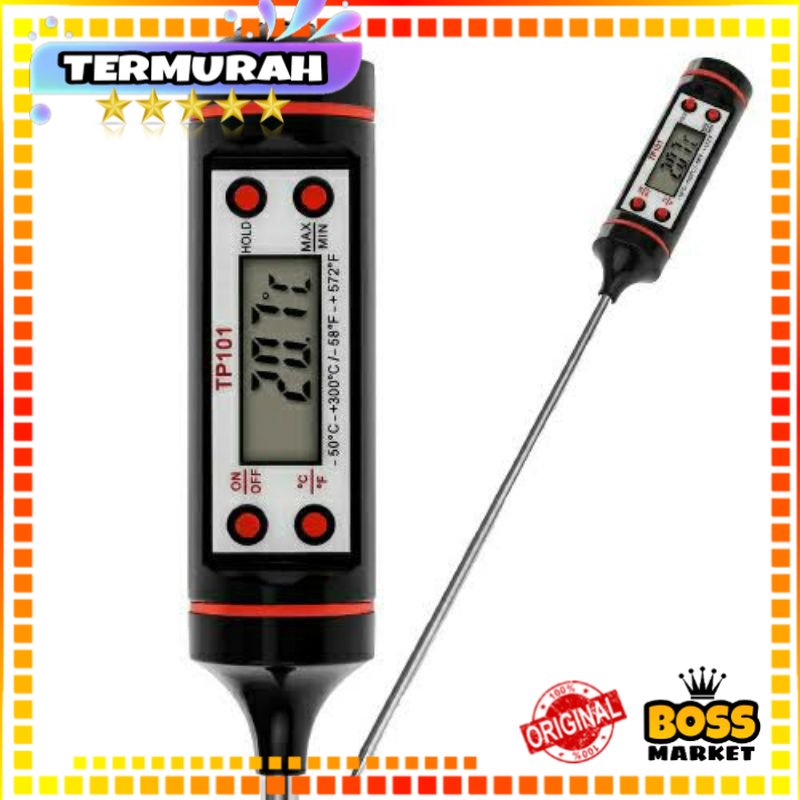 Jual digital termometer masak pengukur suhu makanan atau air | Shopee ...