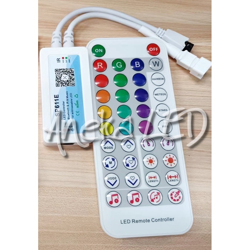 Jual LED Remote Controller SP611E Bluetooth IR Music WS2811 WS2812 ...