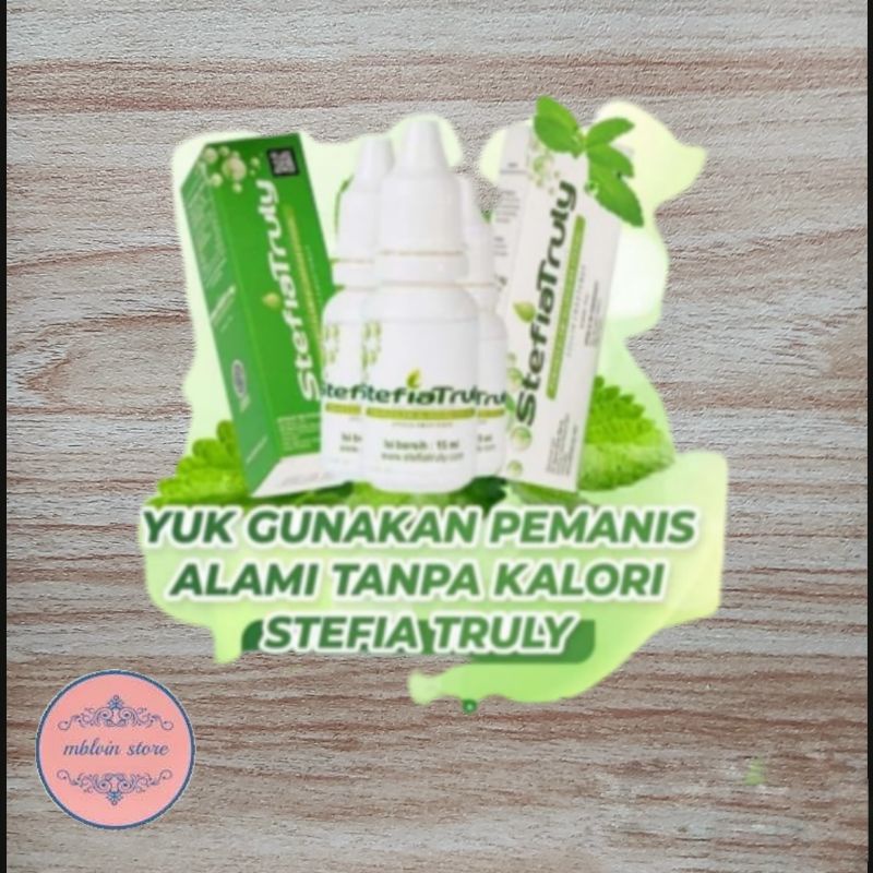 Jual Stevia Truly / Gula Zero Kalori Stefia 15 Ml / Gula Tetes Stevia ...