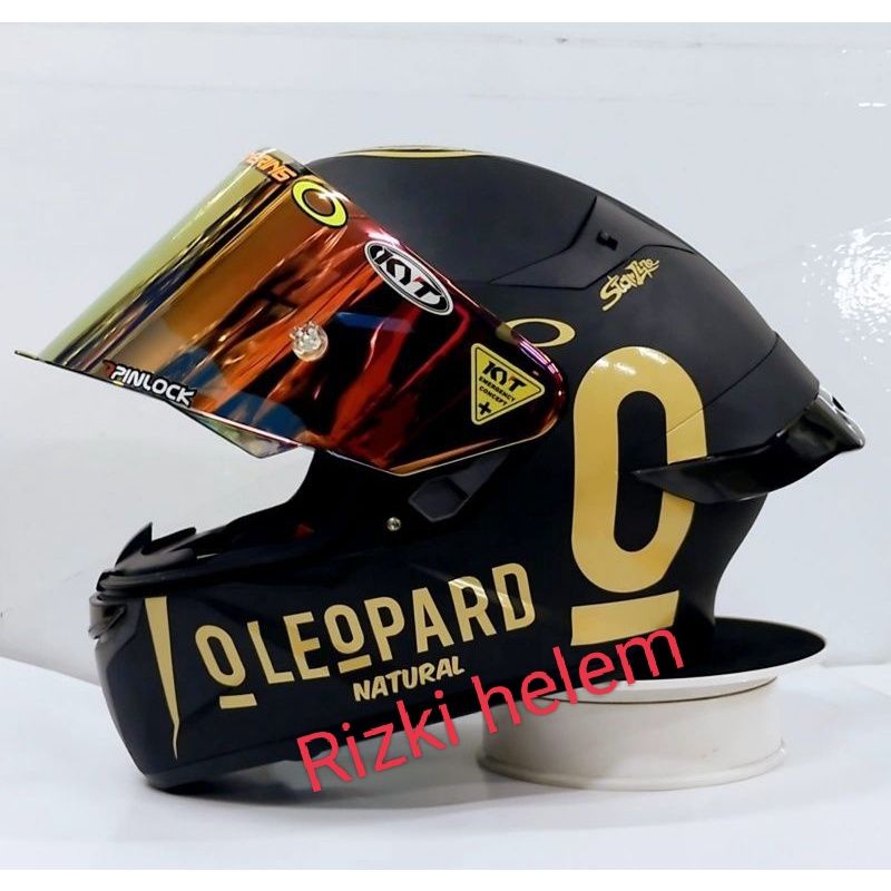 Jual helm full face kyt TT Course black doff paket ganteng | Shopee ...