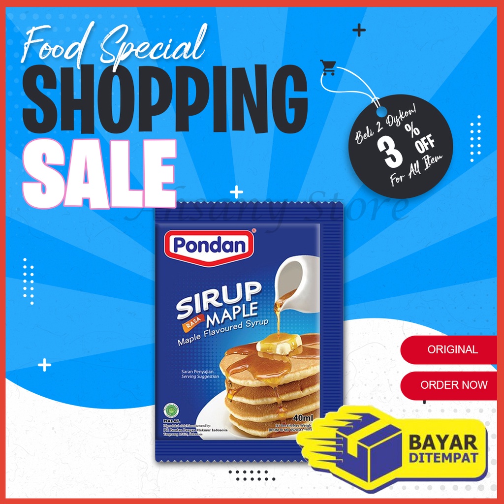 Jual Pondan Sirup Maple Syrup 40ml | Shopee Indonesia