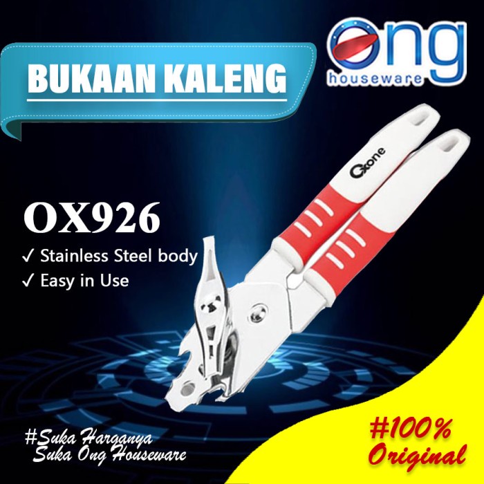 Jual ALAT BUKA PEMBUKA BOTOL & KALENG CAN OPENER STAINLES STEEL OXONE ...