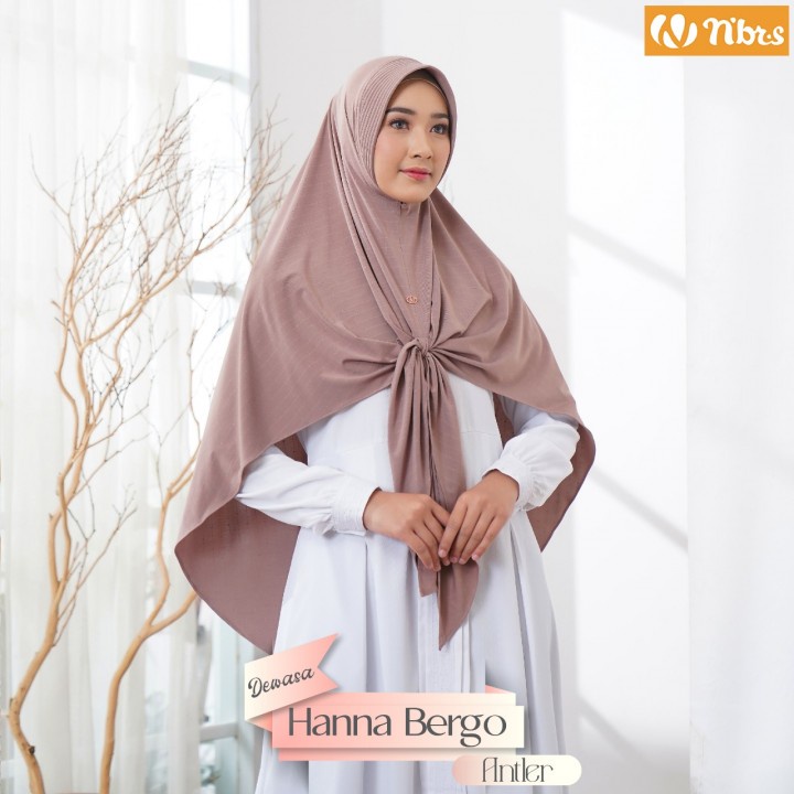 Jual BERGO NIBRAS HANNA BERGO DEWASA / NIBRAS HIJAB / NIBRAS TERBARU / JILBAB INSTAN / KERUDUNG ...