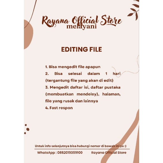 Jual Editing File (Daftar isi, daftar pustaka mendeley, dll) | Shopee Indonesia
