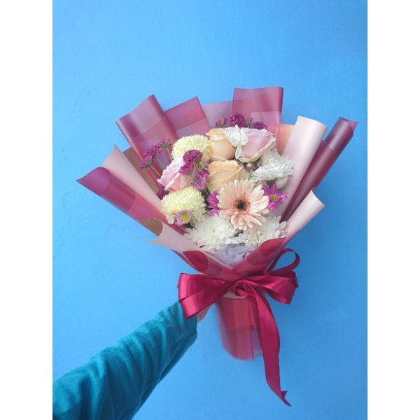 Jual BOUQUET BUKET BUNGA MAWAR SEGAR COCOK UNTUK KADO HADIAH WISUDA ...