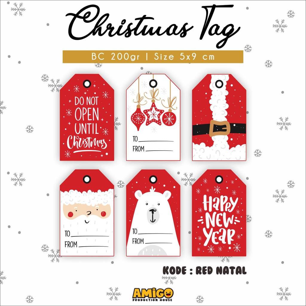Jual HangTag Natal HangTag Christmas HangTag Ucapan Natal Custom ...