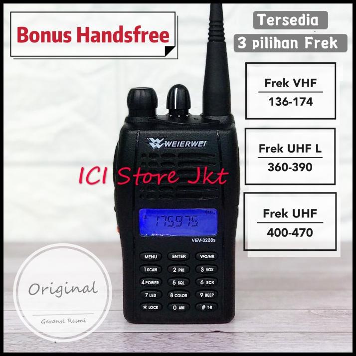 Jual Promo Radio Ht Weierwei Vev 3288S Vhf (Garansi Resmi) | Shopee Indonesia
