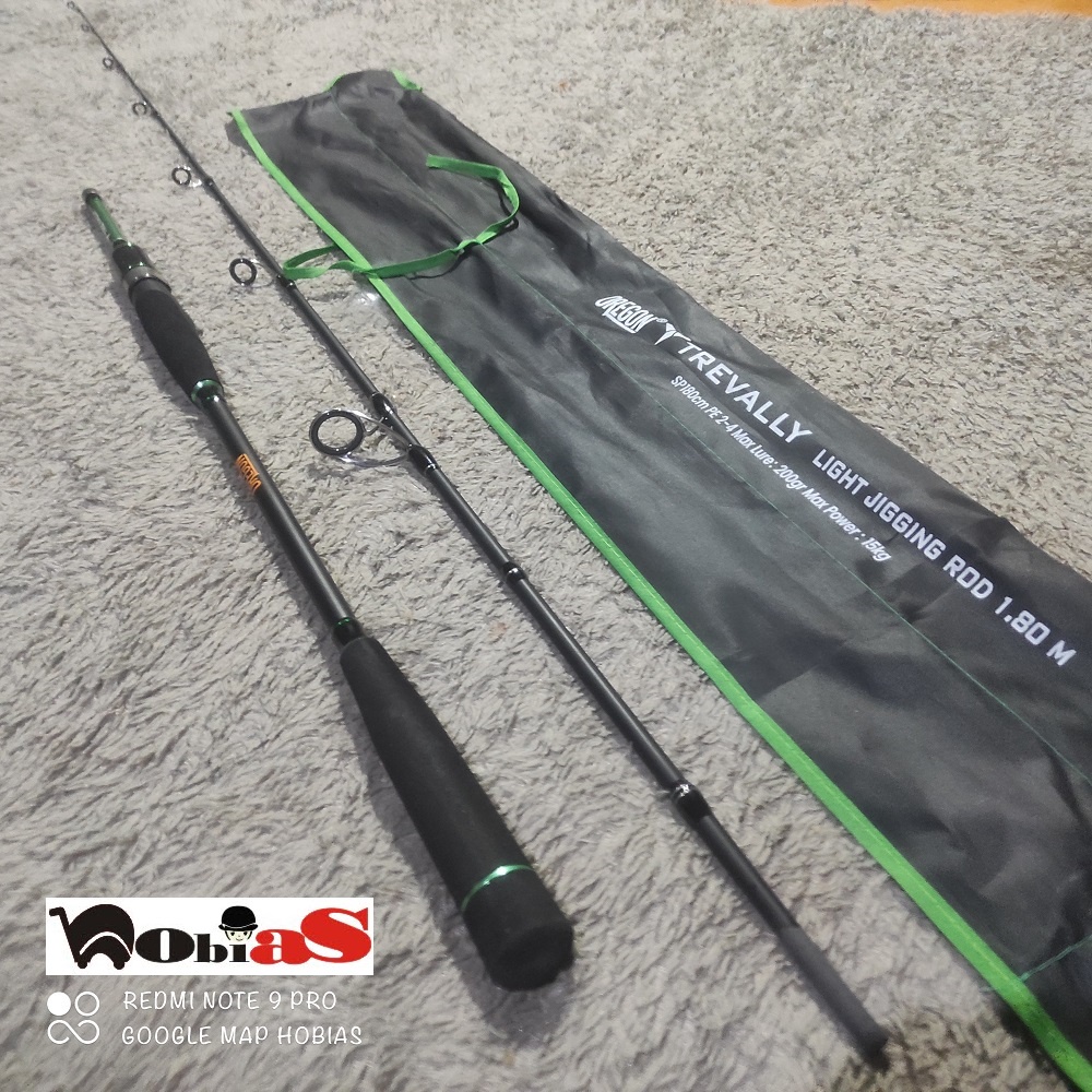Jual Joran Pancing carbon solid Light Jigging Oregon TREVALLY 180 ...