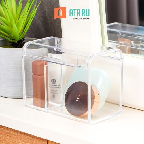 Jual Ataru Kotak Kosmetik Akrilik Tempat Make Up Wadah Simpan Alat ...