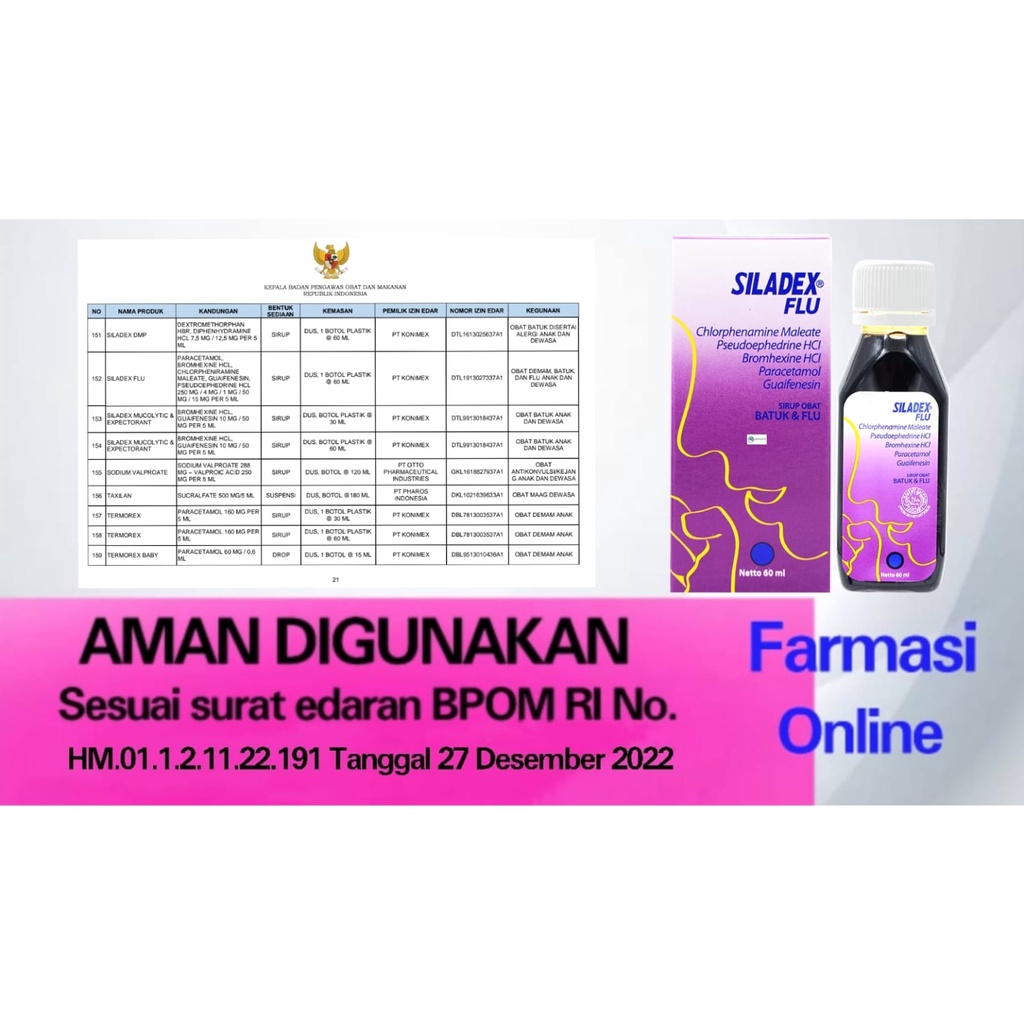 Jual Siladex Flu 60 ml | Shopee Indonesia