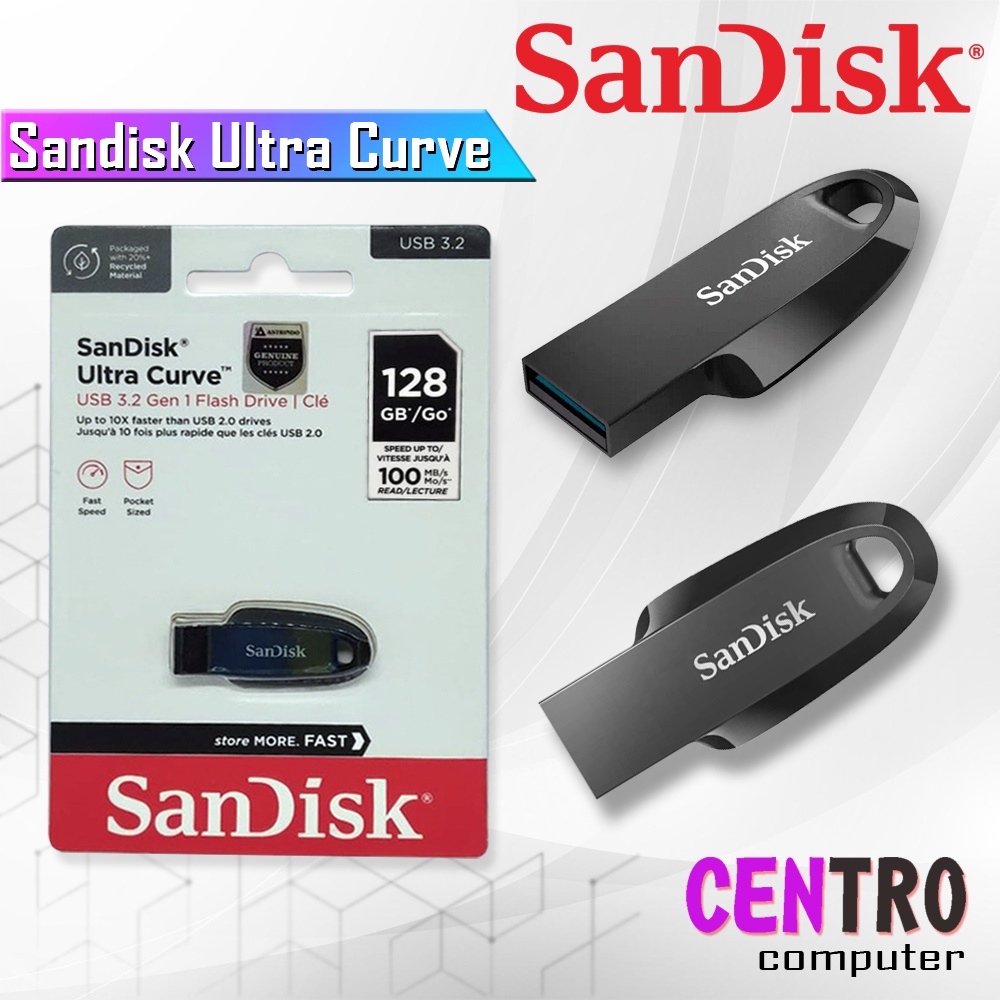Jual SanDisk Ultra Curve USB 3.2 FlashDisk CZ550 128GB -SANDISK CZ550 128GB | Shopee Indonesia