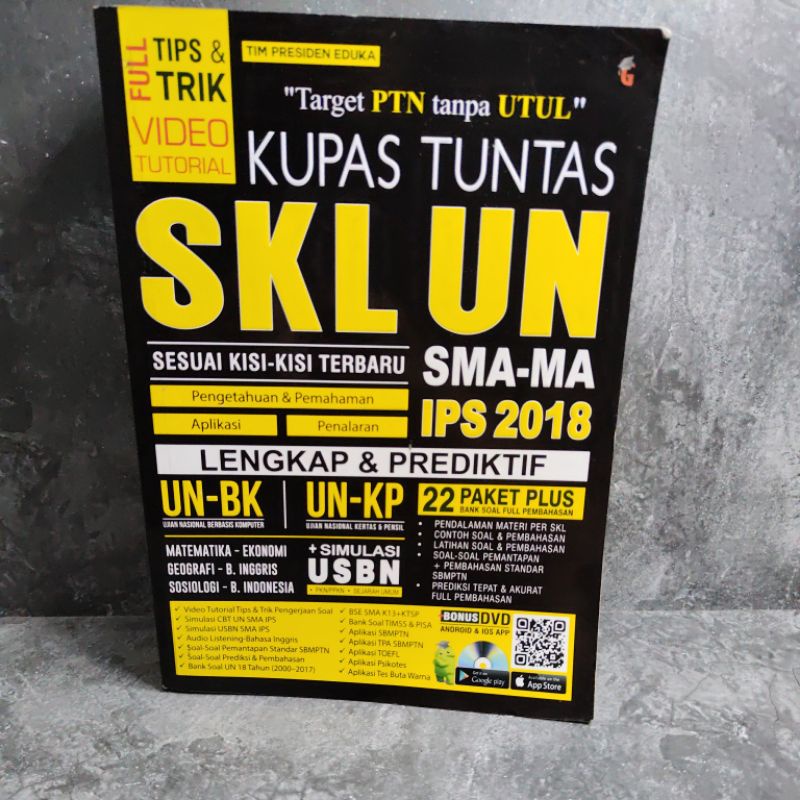 Jual Buku Target PTN tanpa Utul Kupas Tuntas Skl Un, Sma-Ma Ips 2018 ...