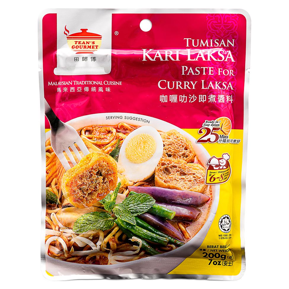 Jual Teans Gourmet Curry Laksa Tumisan Bumbu Kari Laksa Lakse | Shopee ...