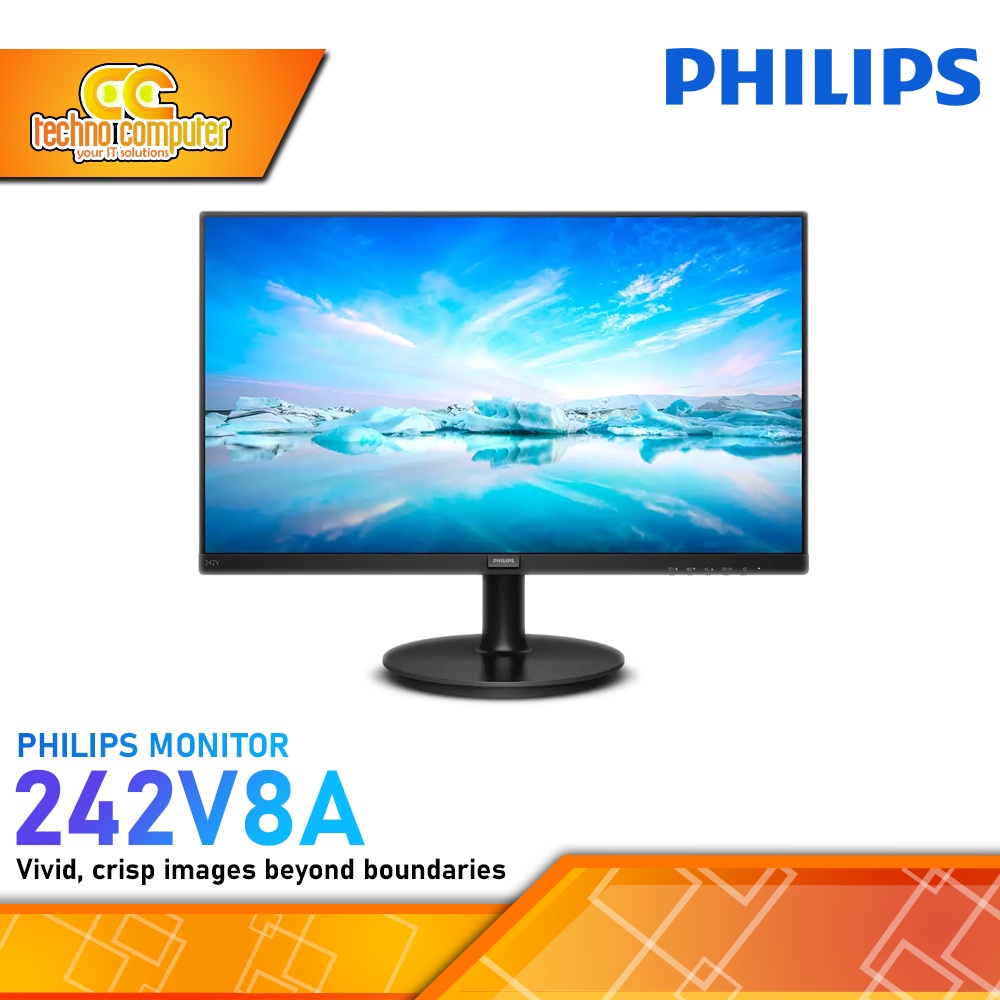 Jual MONITOR PHILIPS 242V8A/70 LED Monitor - 24 inch, FHD (1920 x 1080 ...
