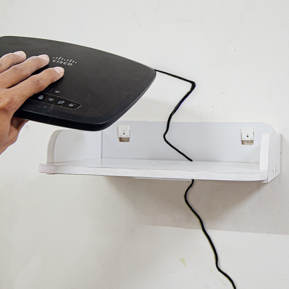 Jual Rak Ambalan Gantung Dinding Set Top Box Wifi/Decoder Serbaguna ...