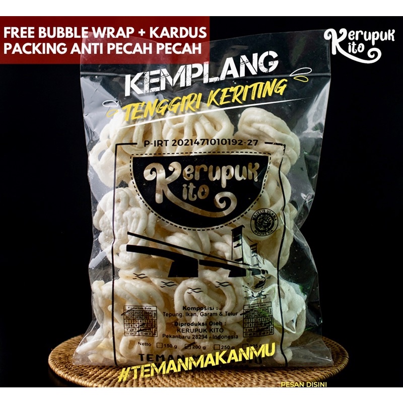 Jual Kerupuk Kemplang Keriting Tinggi Protein Ikan Tenggiri Berasa ...