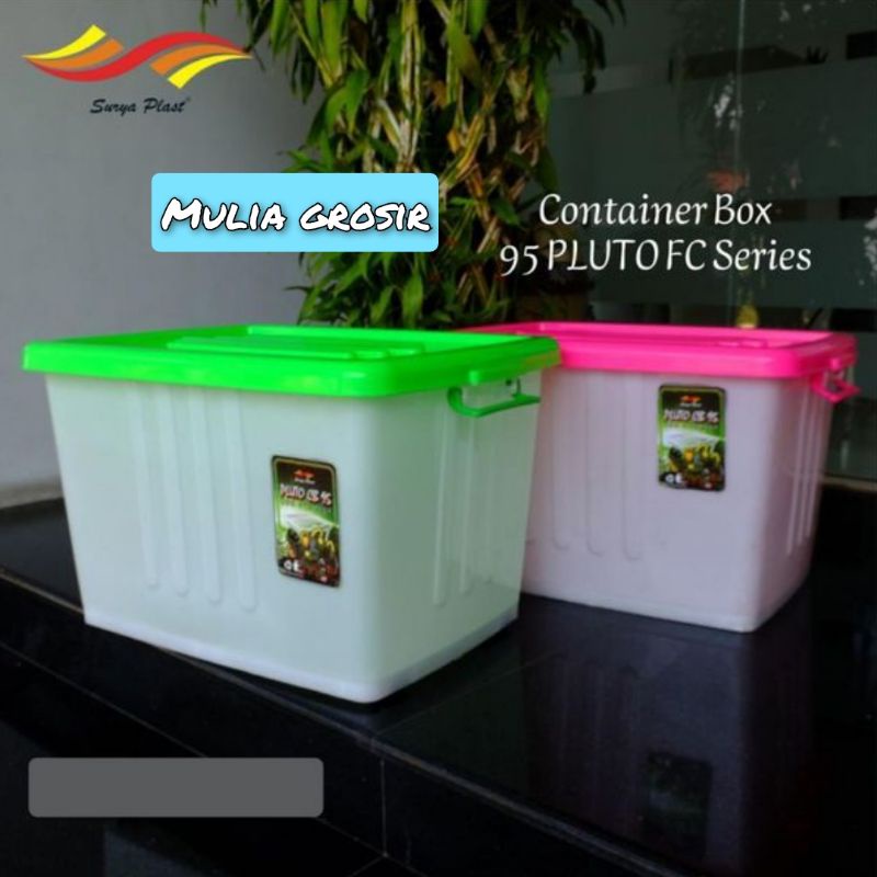 Jual Container Box 95 liter Pluto Bening/Warna Kontainer Box | Shopee Indonesia