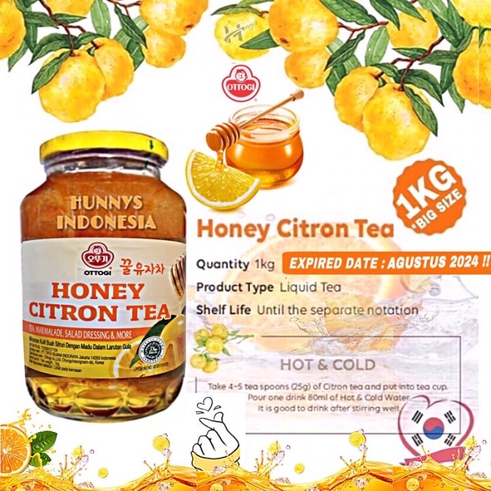 Jual HONEY CITRON TEA OTTOGI KOREA YUZU YUJA TEA MADU YUZU JAR 1 KG ...