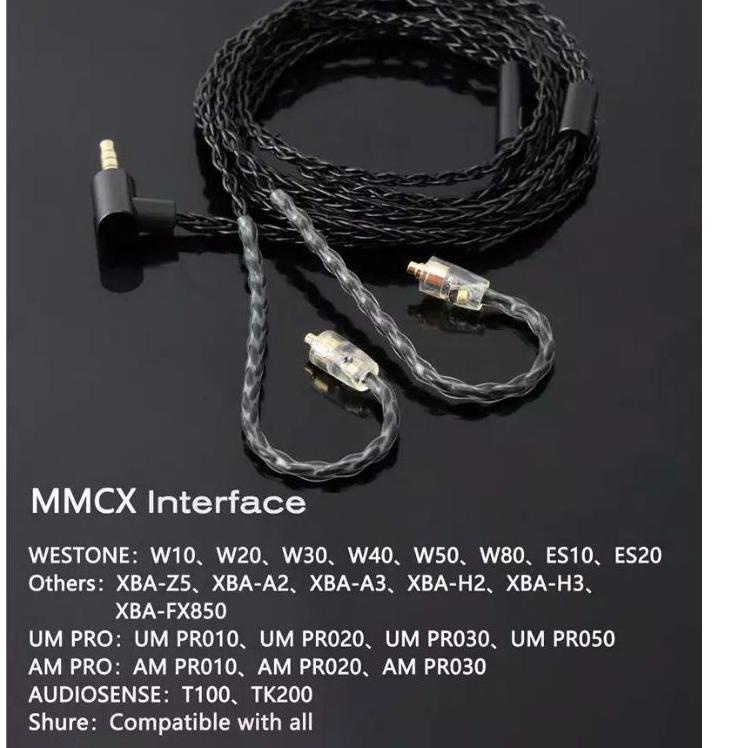 Jual [KODE 4] Jcally 8 Core Jc08s KZ Upgrade Cable Kabel Upgrade KZ EDX ...