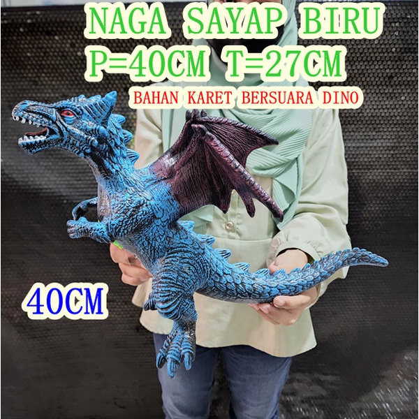 Jual MAINAN DINOSAURUS NAGA TERBANG HITAM JUMBO 55CM | Shopee Indonesia