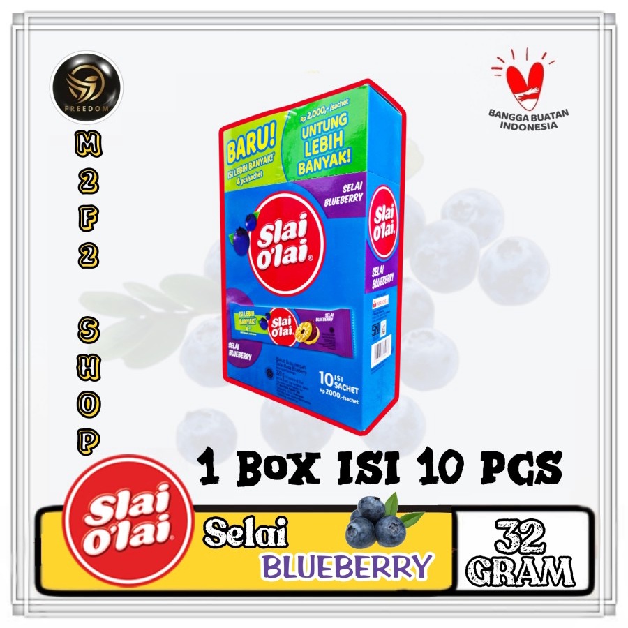 Jual Biskuit Slai Olai Blueberry | Selai Blueberi - 32 gr (Kemasan Box ...