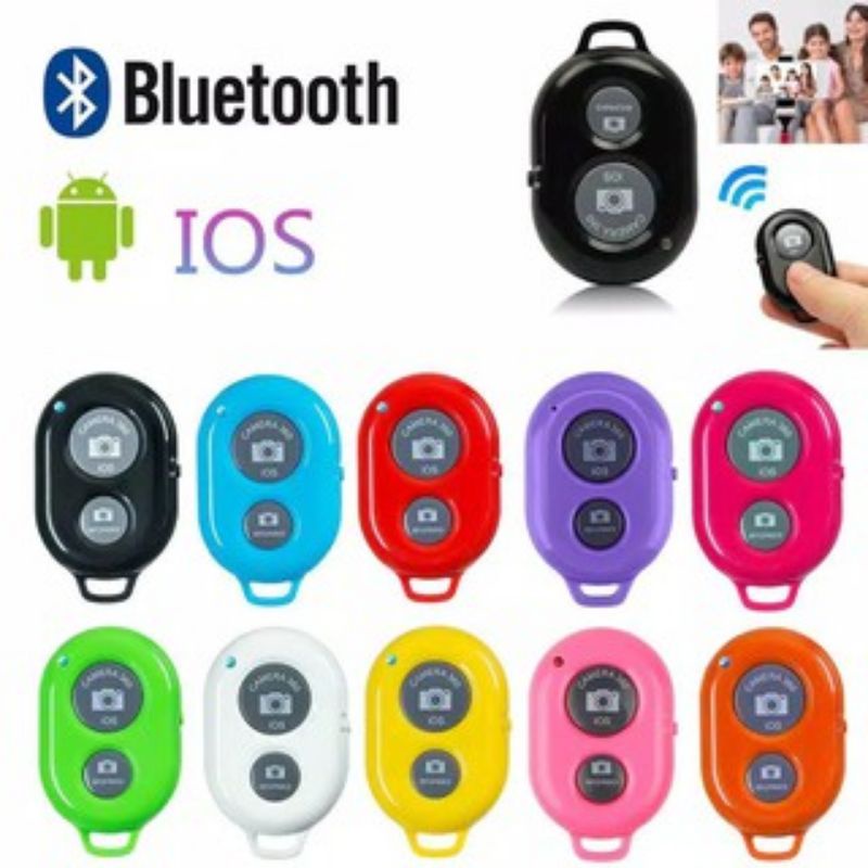 Jual Remote Bluetooth Shutter Kamera/Remote Smartphone Bluetooth Android Ios tombol tongsis ...