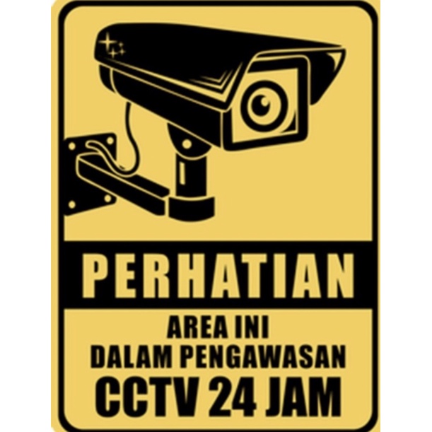 Jual Sticker CCTV Ukuran Besar 30 x 20 cm | Shopee Indonesia