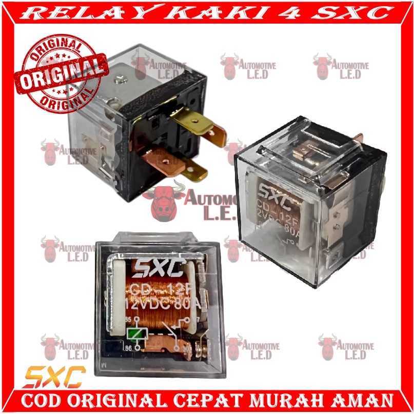 Jual ORIGINAL RELAY KLAKSON 12 VOLT 80 AMPER RELAY KAKI 4 PREMIUM ...