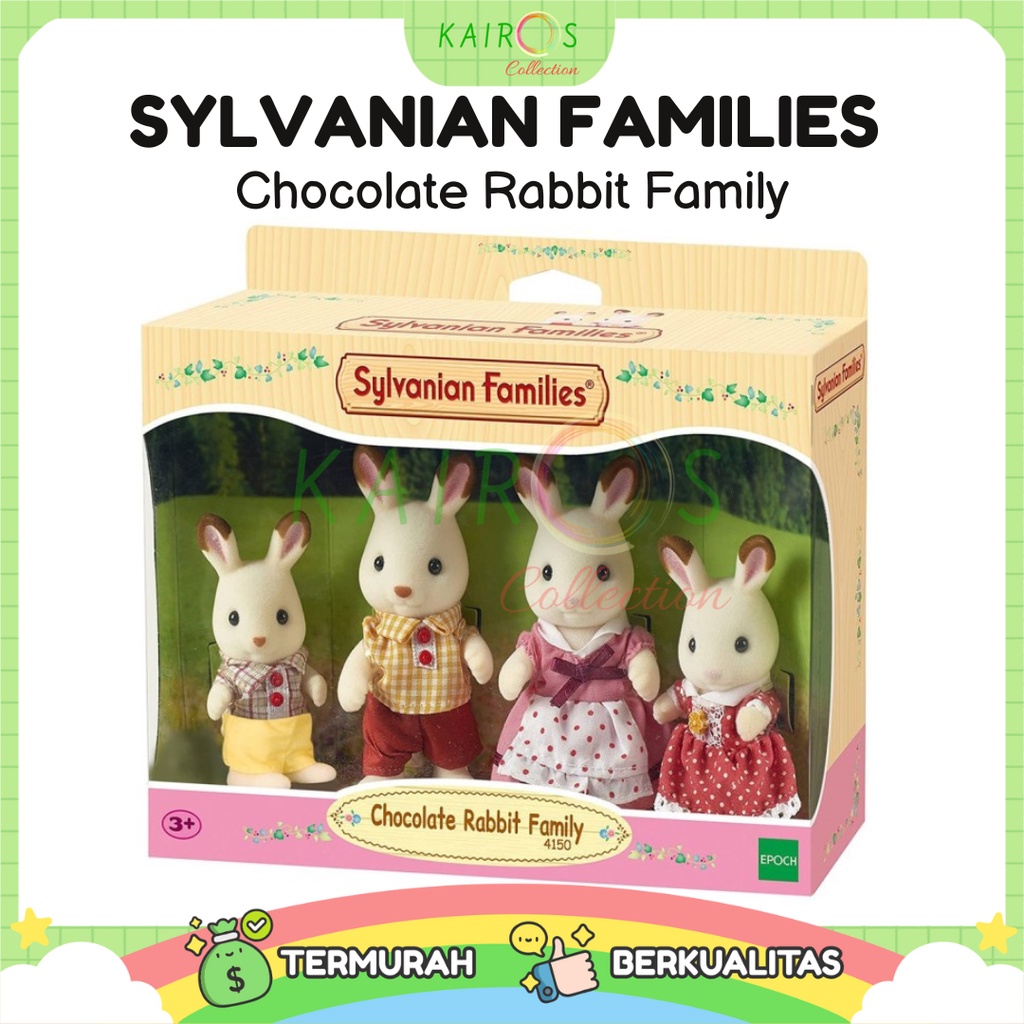 Jual Sylvanian Families Chocolate Rabbit Family | Shopee Indonesia