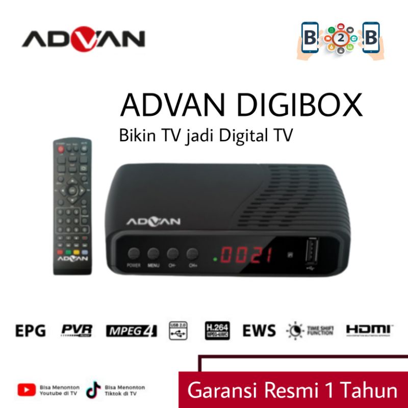 Jual ADVAN DIGIPRO DIGITV DIGIBOX DV3T2 Set Top Box TV Digital TV Converter STB Advance Evercoss ...