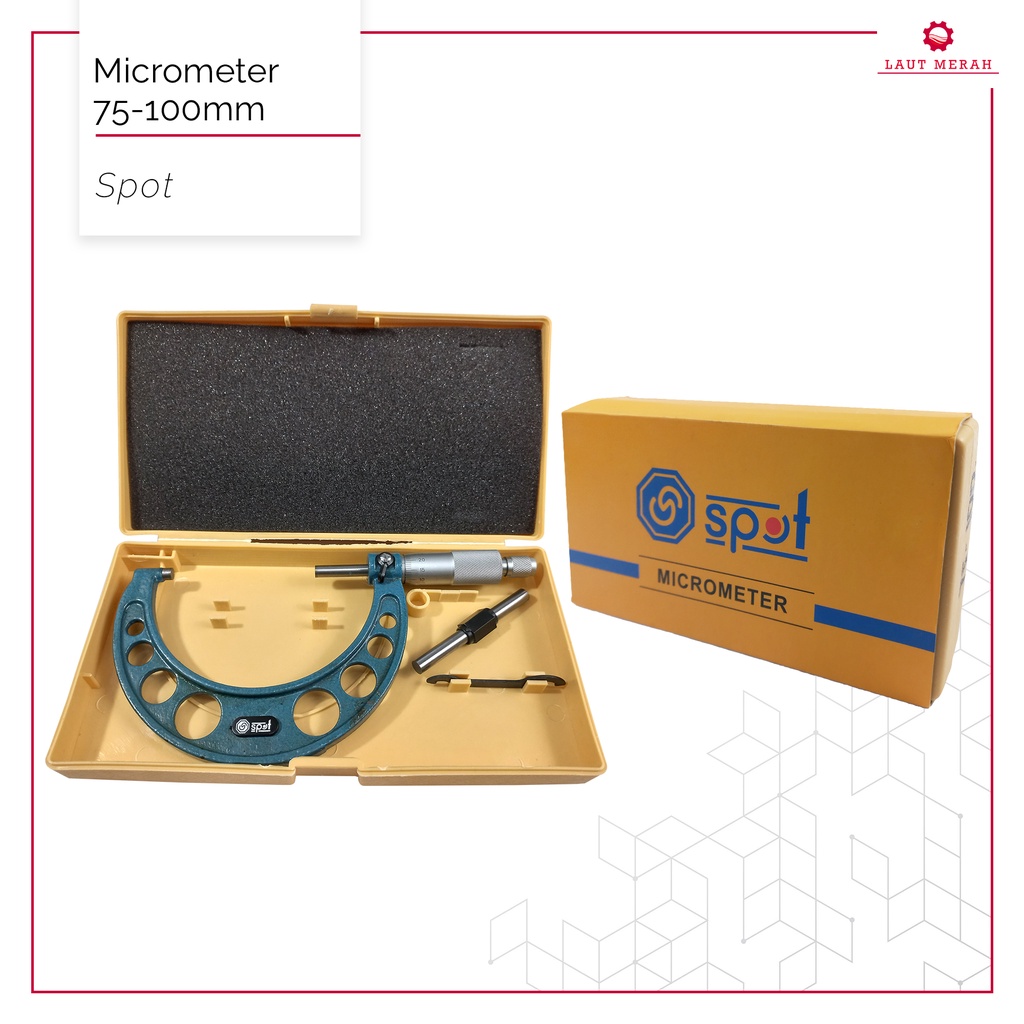 Jual Micrometer Micro Mikro Meter Mikrometer - Spot 75-100 ...