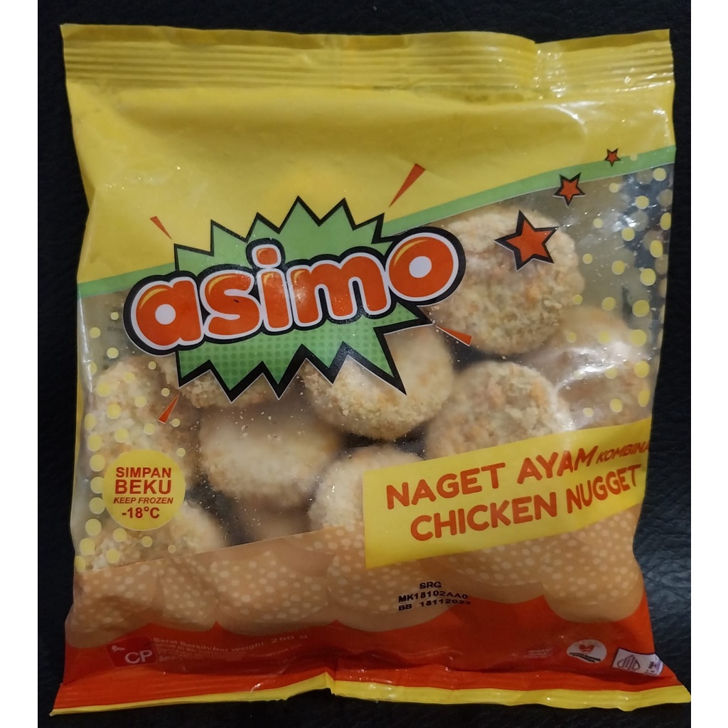 Jual ASIMO Naget Ayam Kombinasi 250 Gram Chicken Nugget | Shopee Indonesia