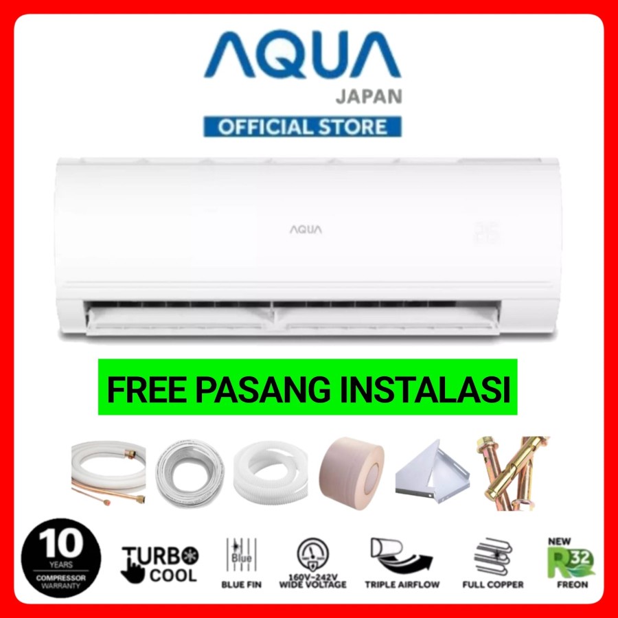 Jual AC AQUA 1/2 PK 05AHQ KC 5FQA 5FQAL 05FQAL 05PK PASANG DAN BAHAN LENGKAP KOTA PONTIANAK ...