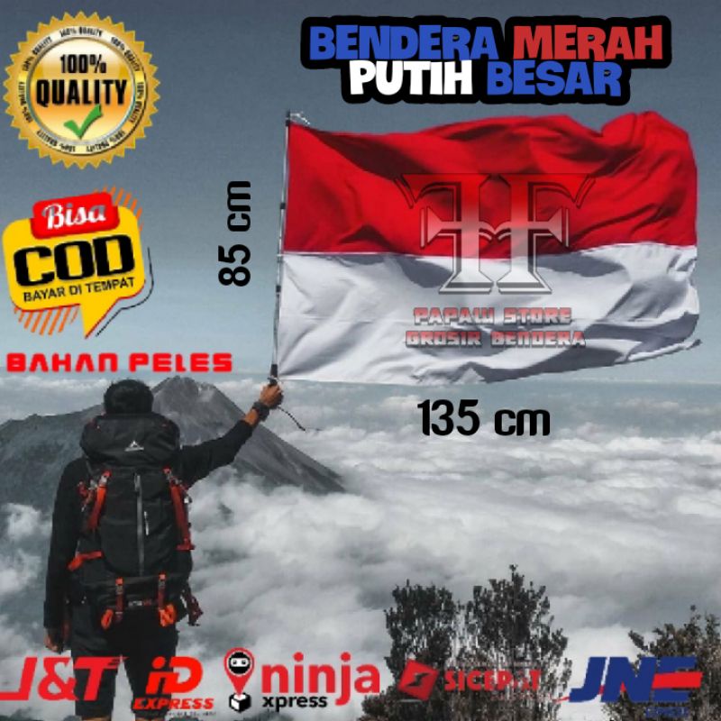 Jual BENDERA MERAH PUTIH BESAR ( bendera indonesia) | Shopee Indonesia