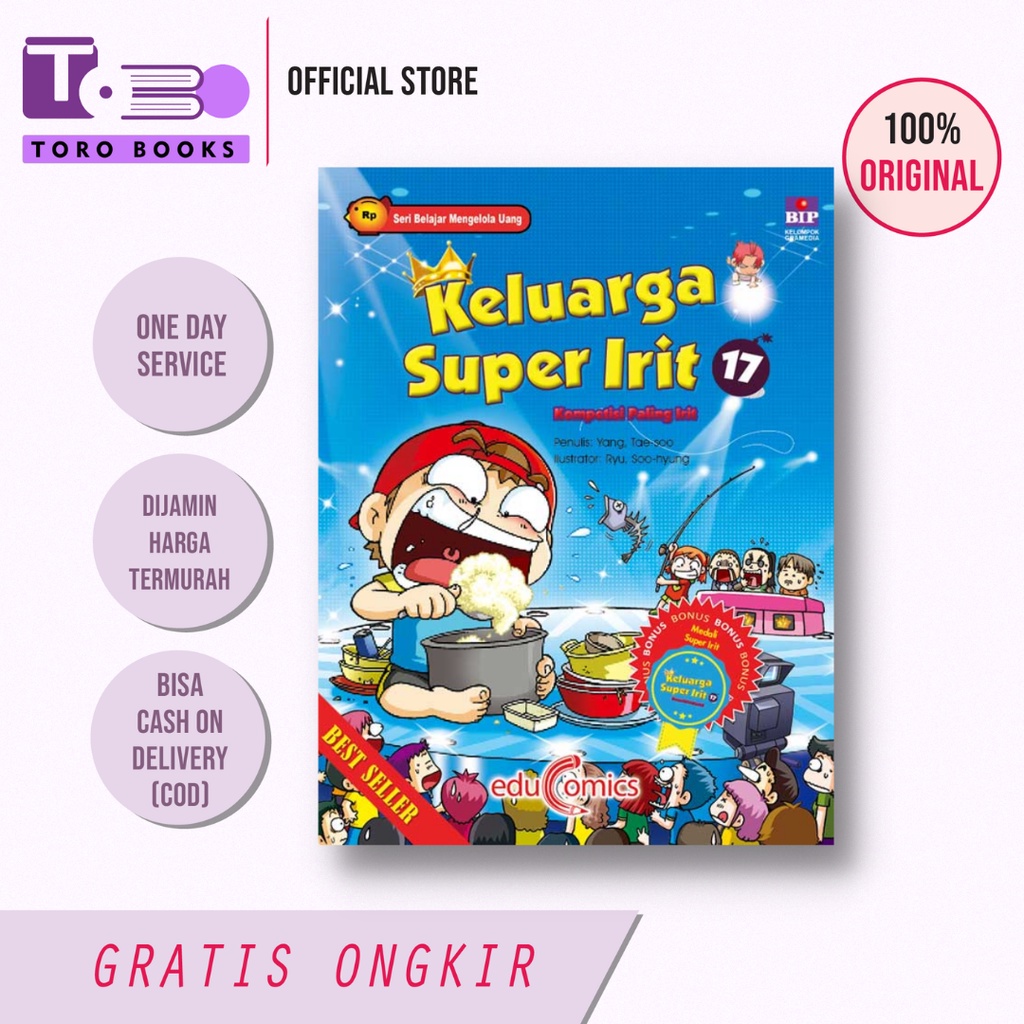 Jual Buku EDUCOMICS : KELUARGA SUPER IRIT ( vol 1-39) | Shopee Indonesia