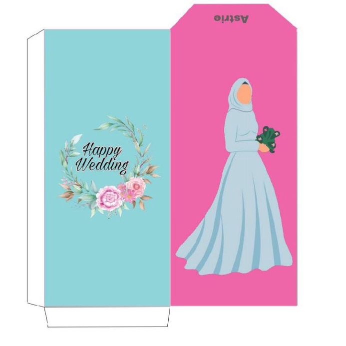 Jual Amplop Angpao Wedding Pernikahan Panjang | Custom/ Template ...