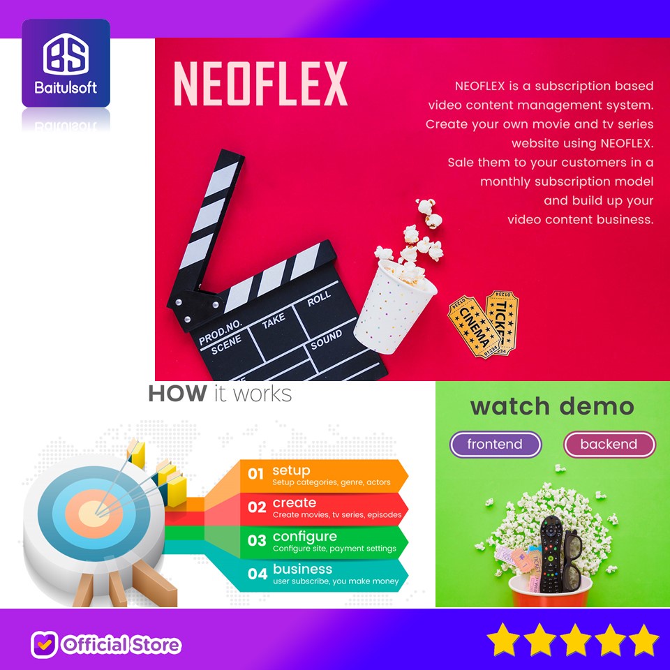Jual SOURCE CODE APLIKASI NEOFLEX MOVIE SUBSCRIPTION PORTAL CMS | Shopee Indonesia