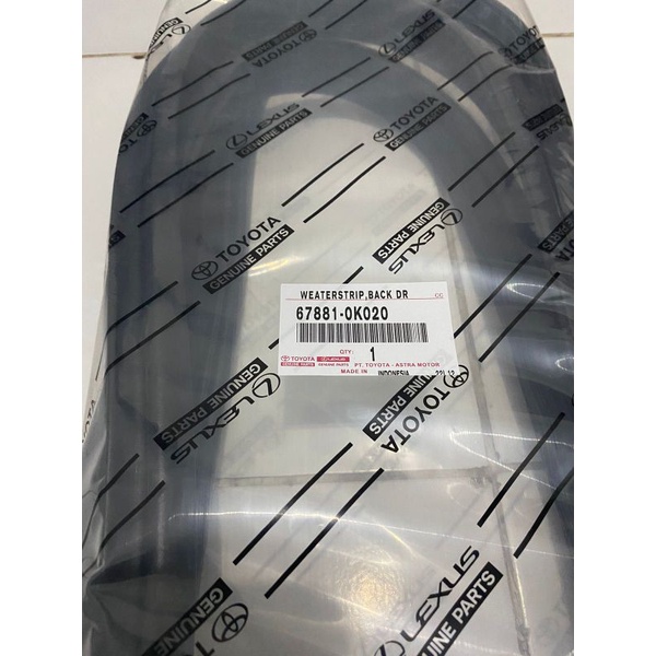 Jual karet pintu bagasi belakang toyota innova 2005-2015 | Shopee Indonesia