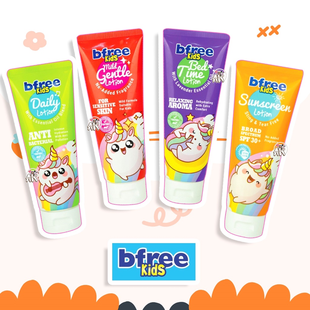 Jual BFREE KIDS LOTION SERIES 100ML ( BED TIME / DAILY LOTION / MILD ...
