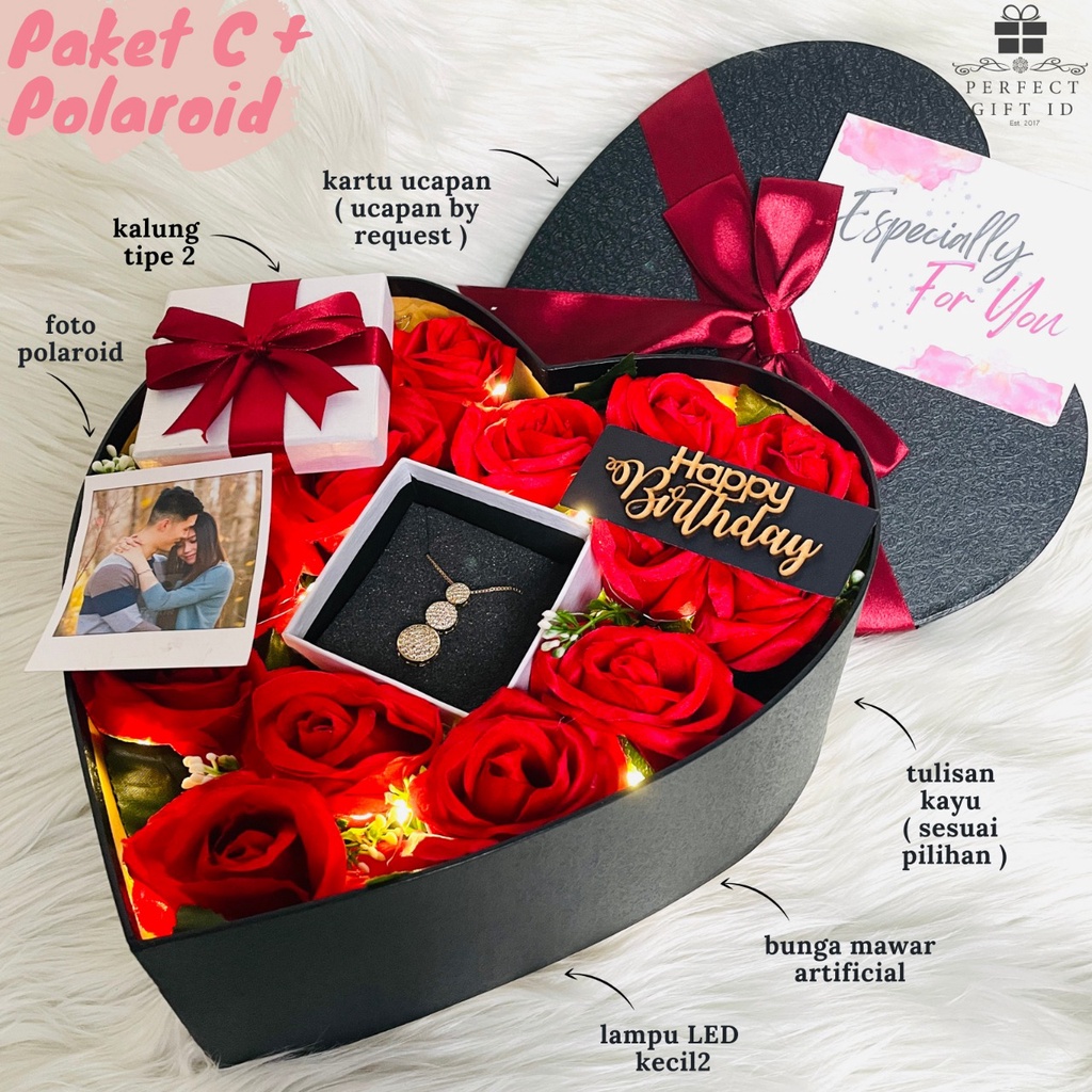 Jual Kado Ulang Tahun Kado Anniversary Hadiah Ulang Tahun Hadiah Anniversary Box Love Bunga Box ...