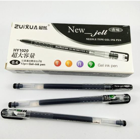Jual (12pc) pen ZUIXUA/ Pulpen gel zuixua/pen gel ink/ pena gel murah ...
