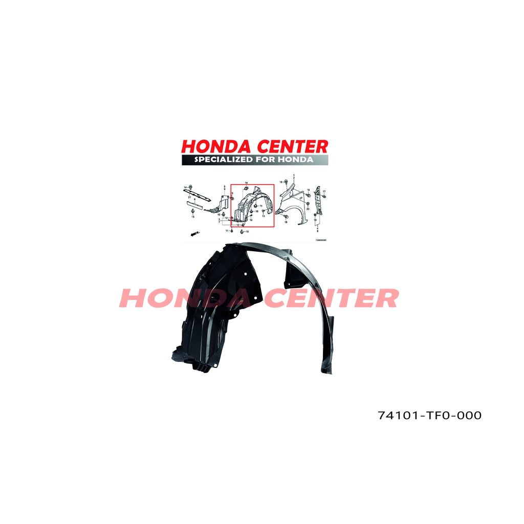 Jual Inner Linner Fender Spakbor Dalam Atas Ban Slebor Depan Kiri Kanan ...